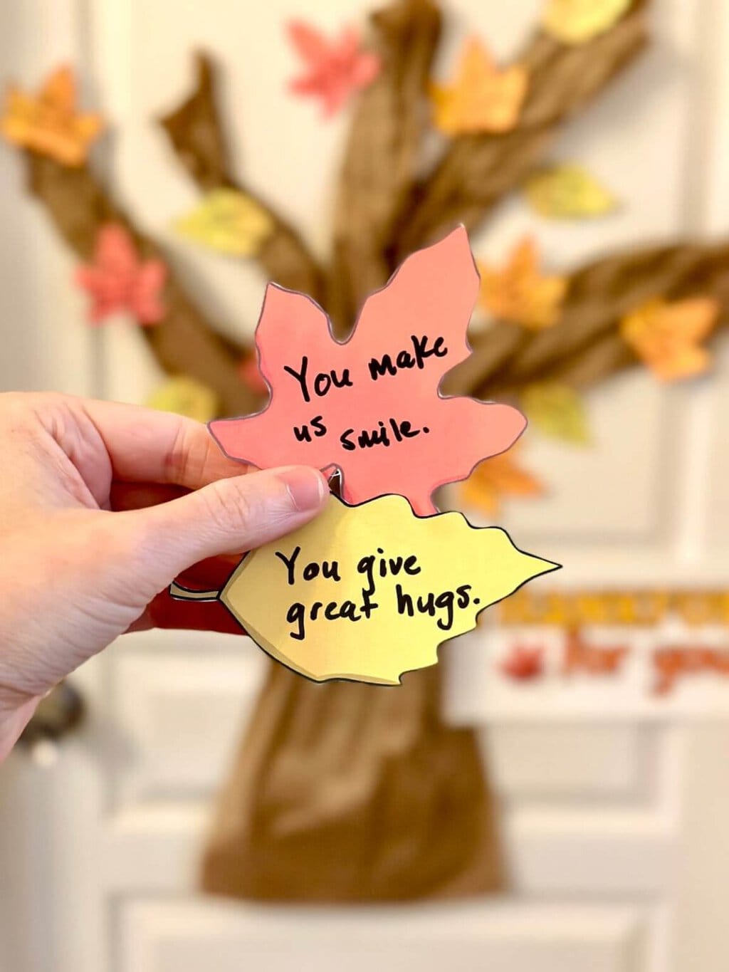 How to Make a Thankful Tree for Your Kids' Bedroom Doors - The Savvy ...