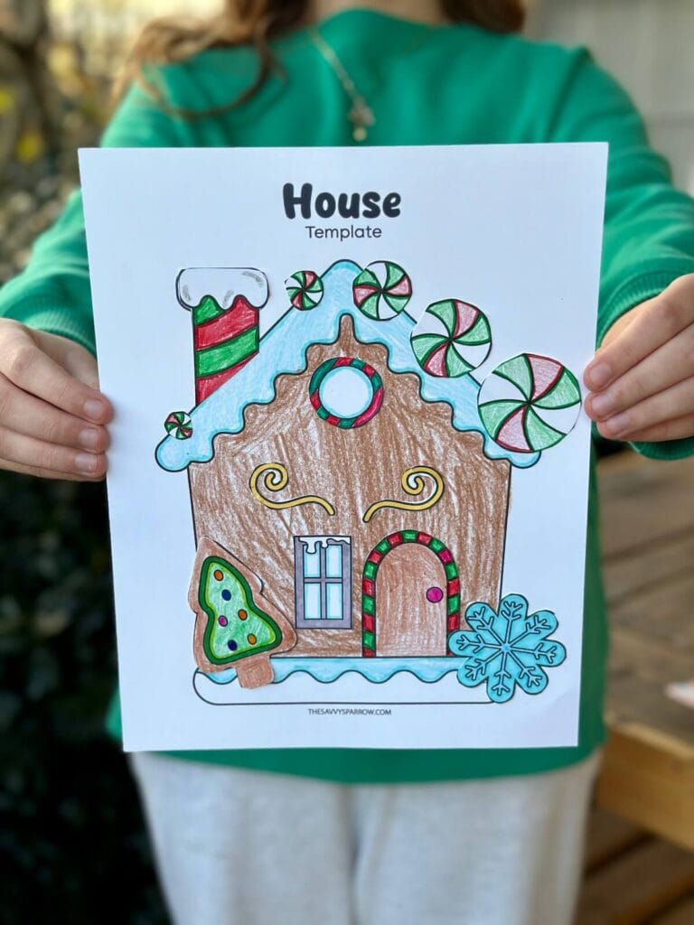 Gingerbread Stickers Gingerbread House Sticker Kit - Christmas Craft ...
