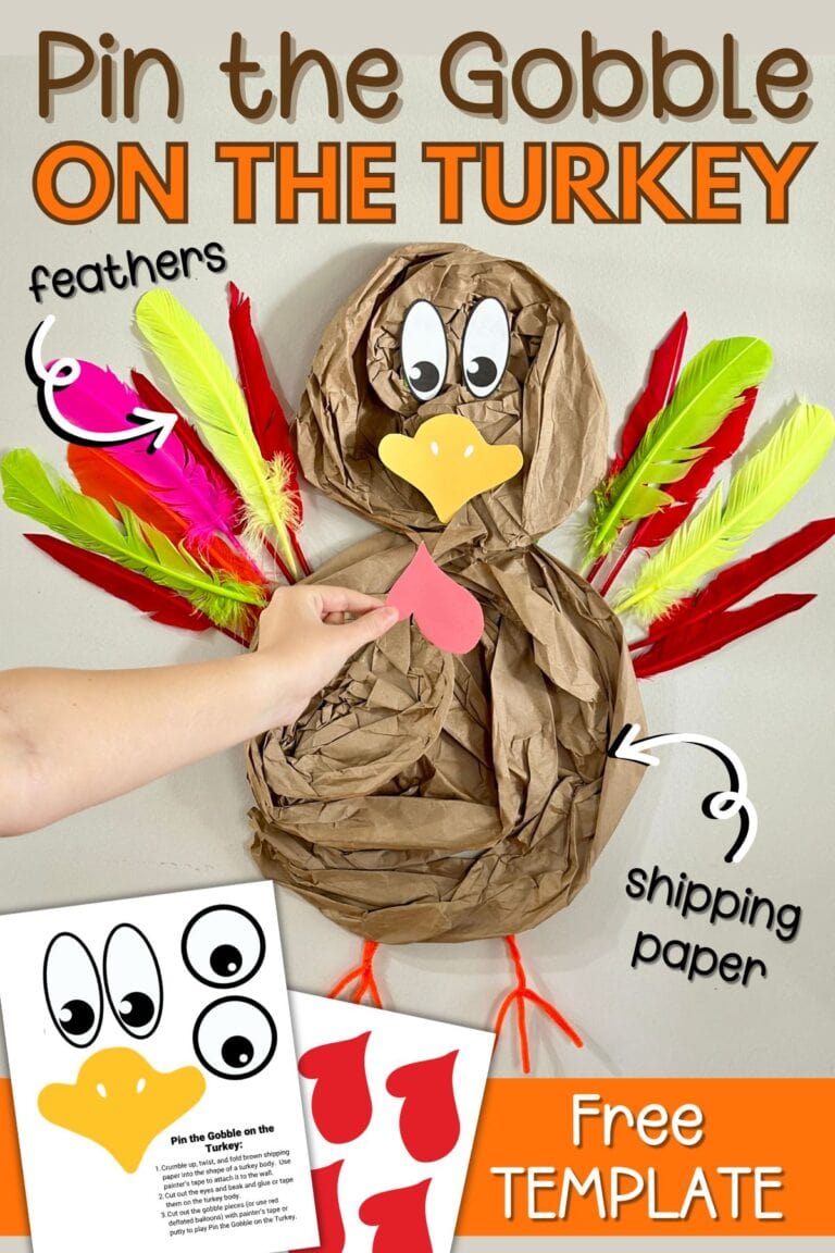 Pin the Tail on the Turkey - Fun Thanksgiving Party Game