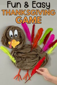 Pin the Tail on the Turkey - Fun Thanksgiving Party Game