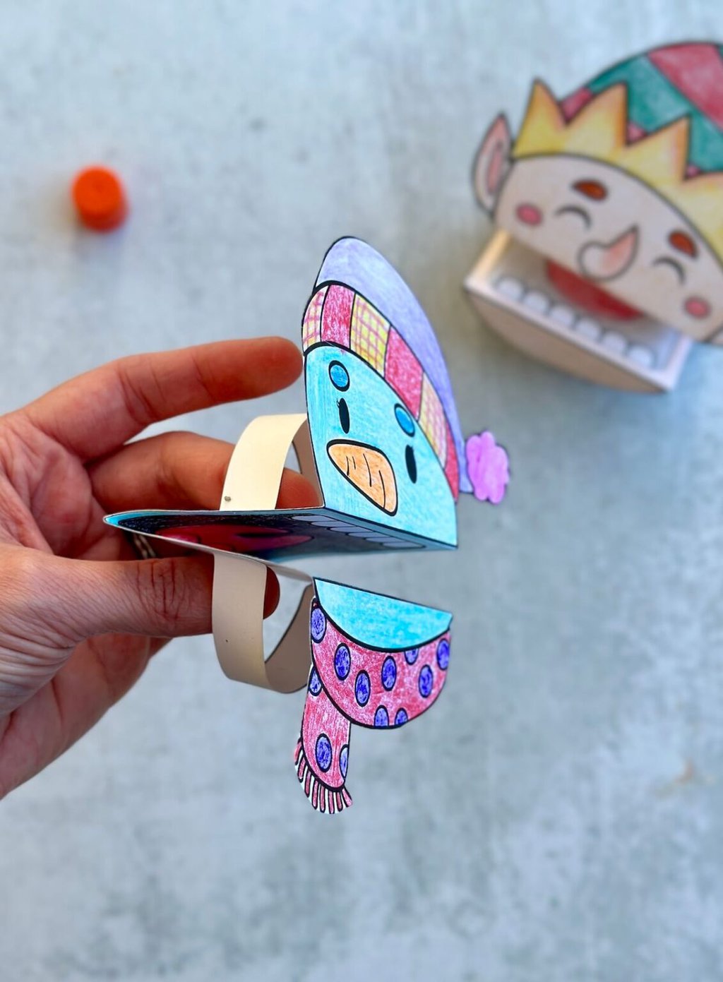 Christmas Hand Puppets - Free Printable Christmas Craft for Kids - The ...