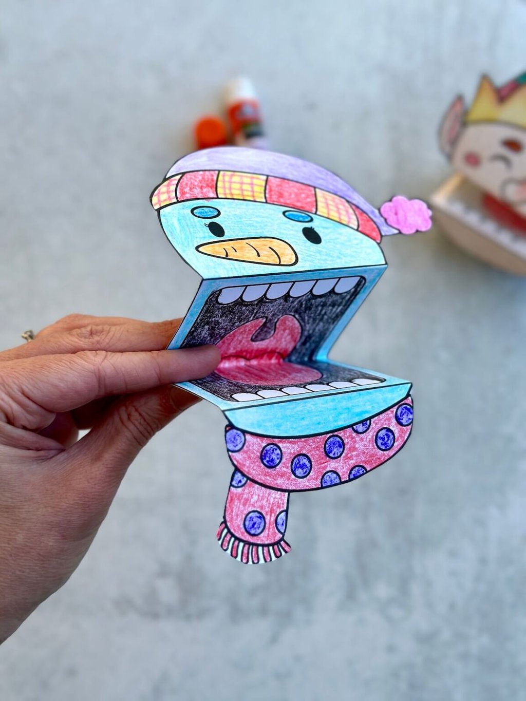 Christmas Hand Puppets - Free Printable Christmas Craft for Kids - The ...