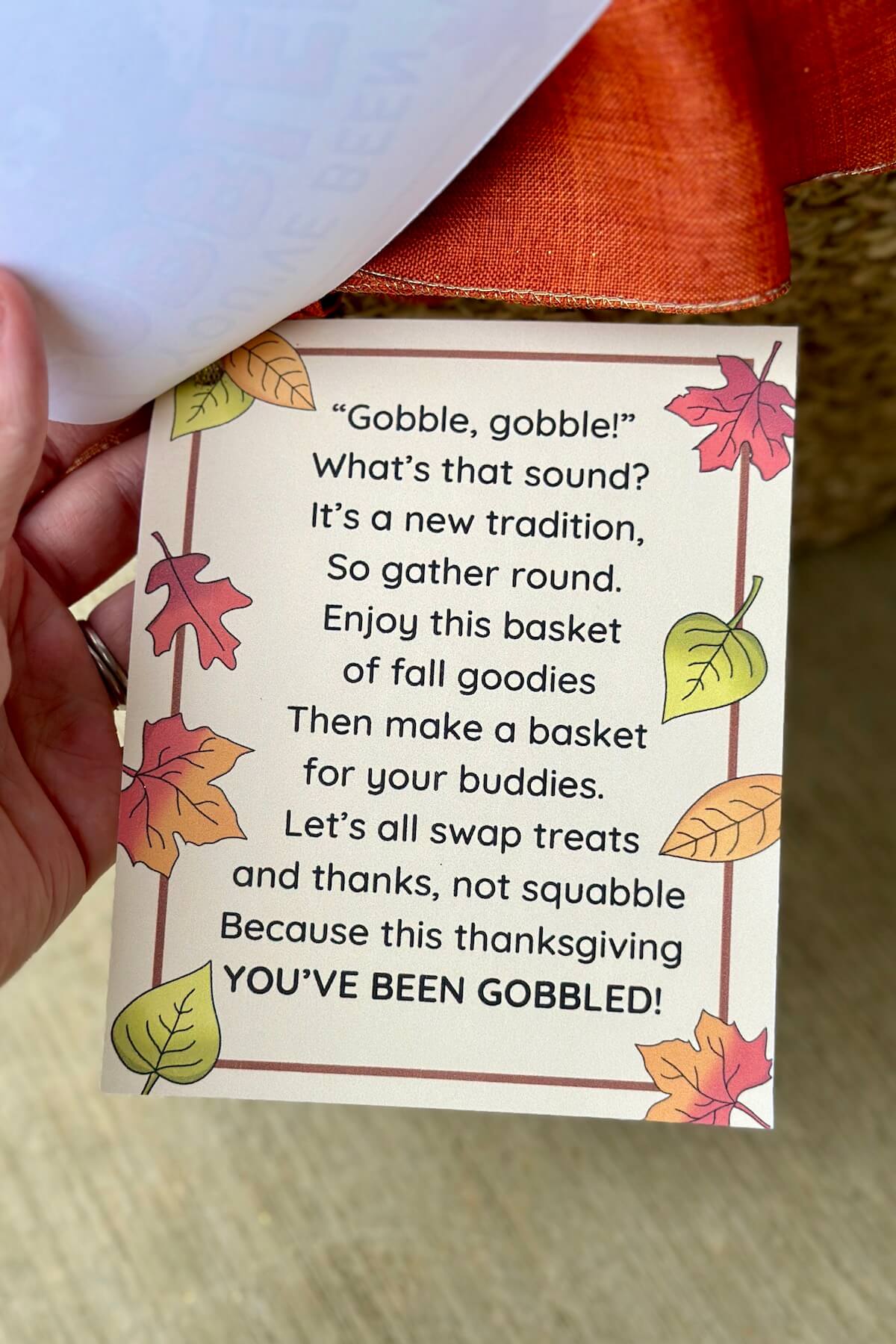 You've Been Gobbled Printable Gift Tags - The Savvy Sparrow