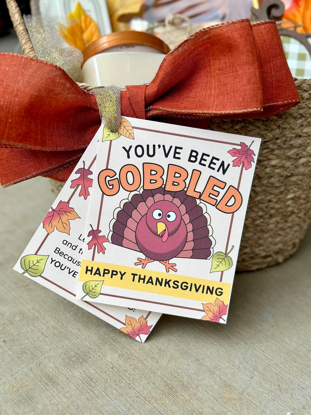 You've Been Gobbled Printable Gift Tags - The Savvy Sparrow