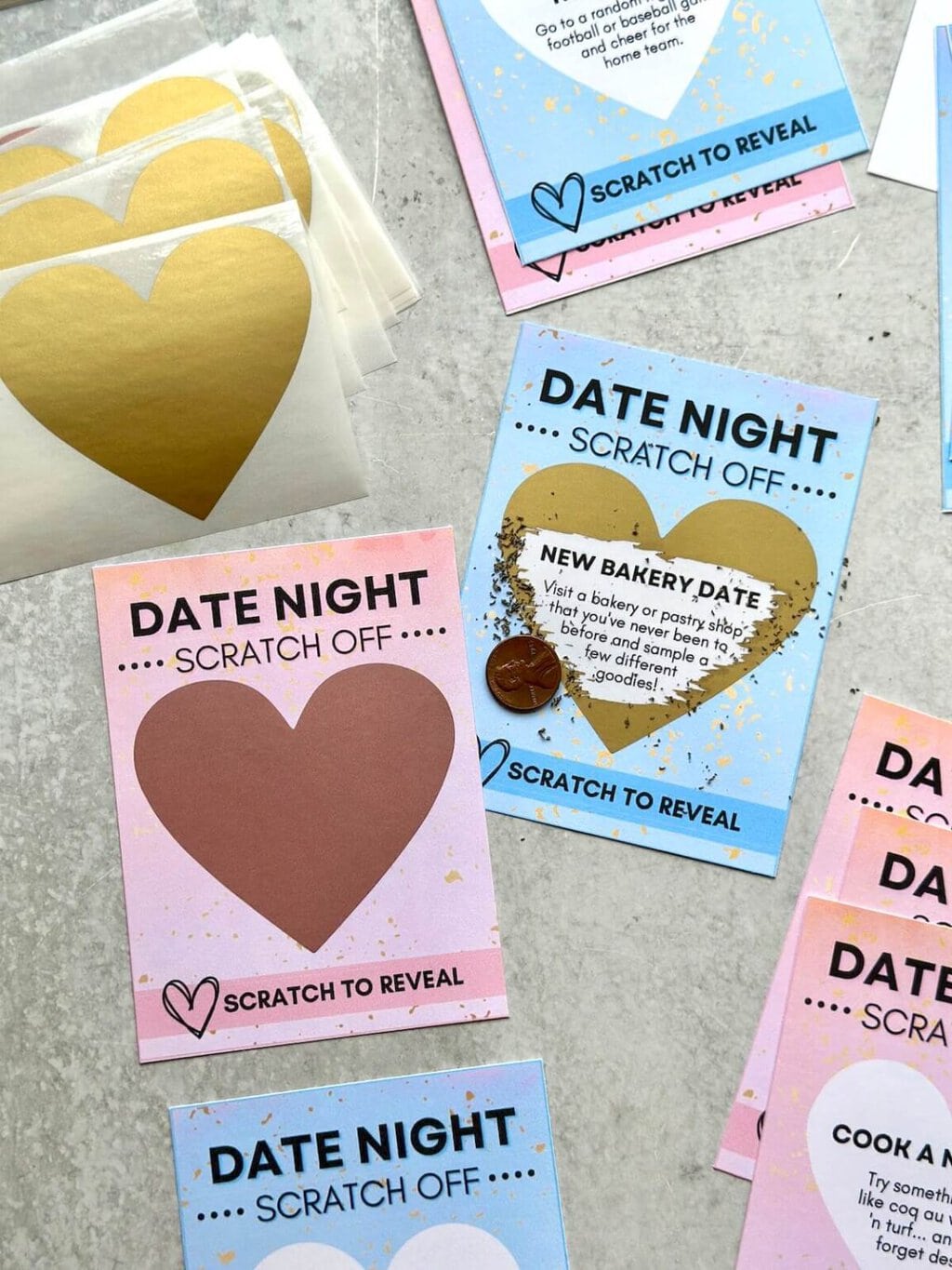 DIY Date Night Scratch Off Cards - SO Easy!
