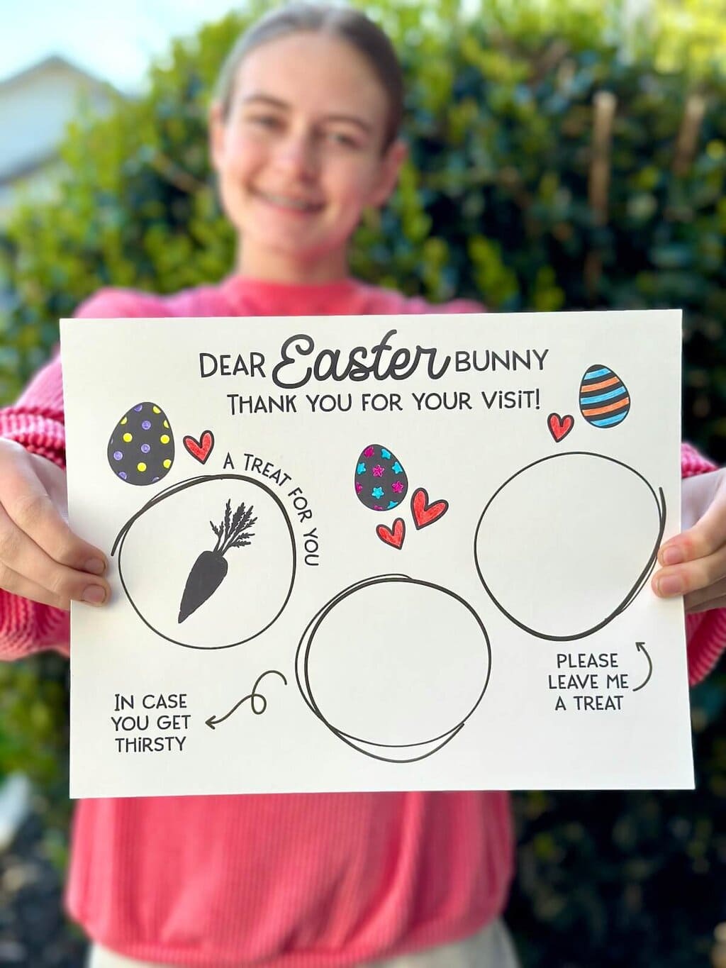 Leave Treats for the Easter Bunny with this Free Placemat - The Savvy ...