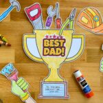 Best Dad Ever Trophy Craft for Father's Day (Free Printable) - The ...