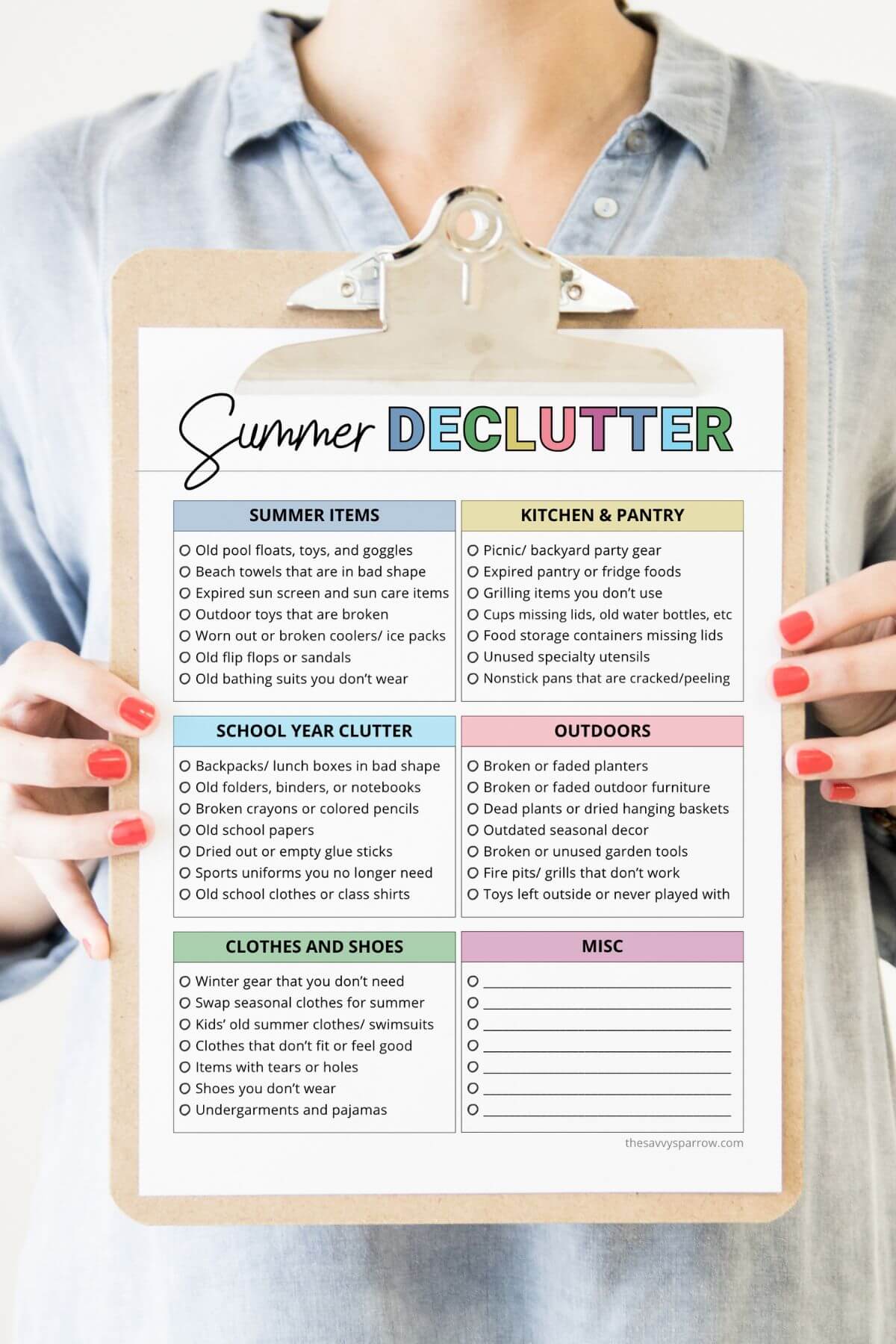 The Summer Decluttering Checklist You Didn't Know You Needed
