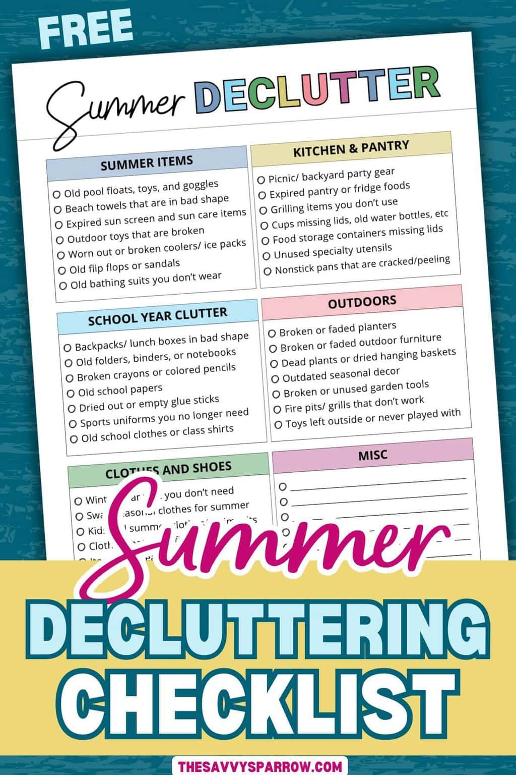 The Summer Decluttering Checklist You Didn't Know You Needed