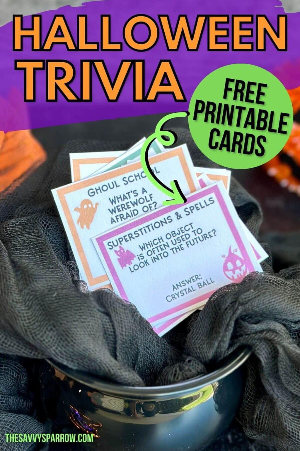 Halloween Trivia Game - Free Printable Questions Cards
