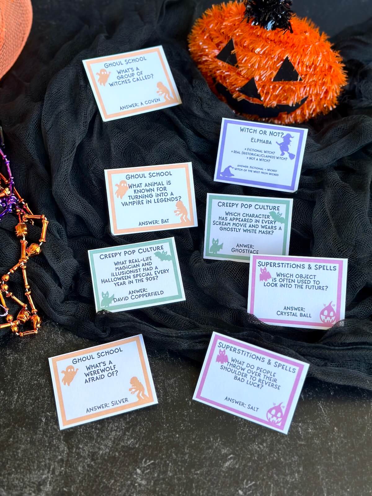 Halloween Trivia Game - Free Printable Questions Cards