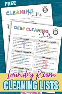 The Ultimate Laundry Room Cleaning Checklist - Free Printable - The ...
