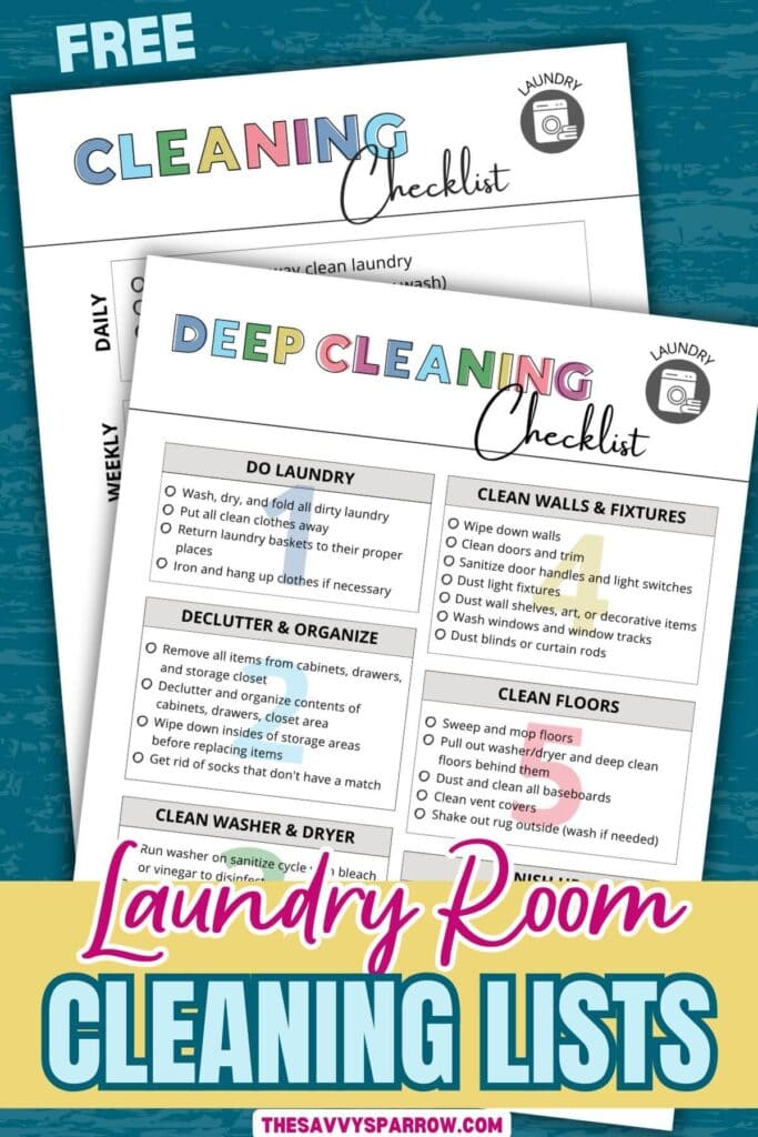 The Ultimate Laundry Room Cleaning Checklist - Free Printable - The ...