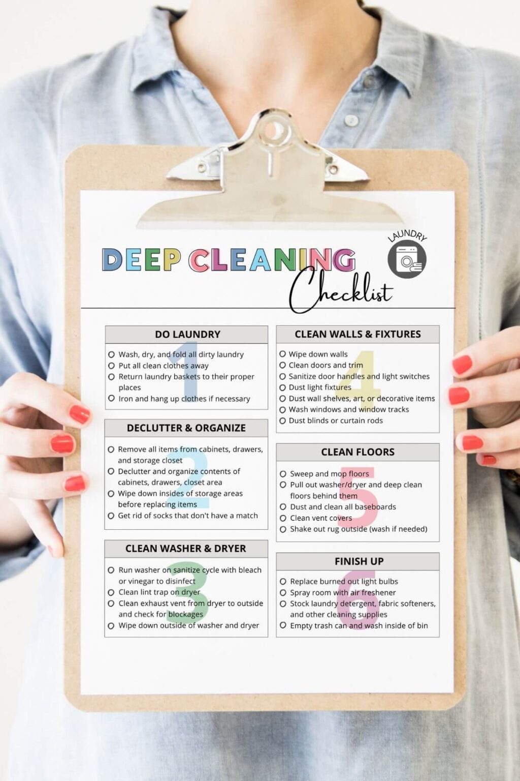 The Ultimate Laundry Room Cleaning Checklist - Free Printable - The ...