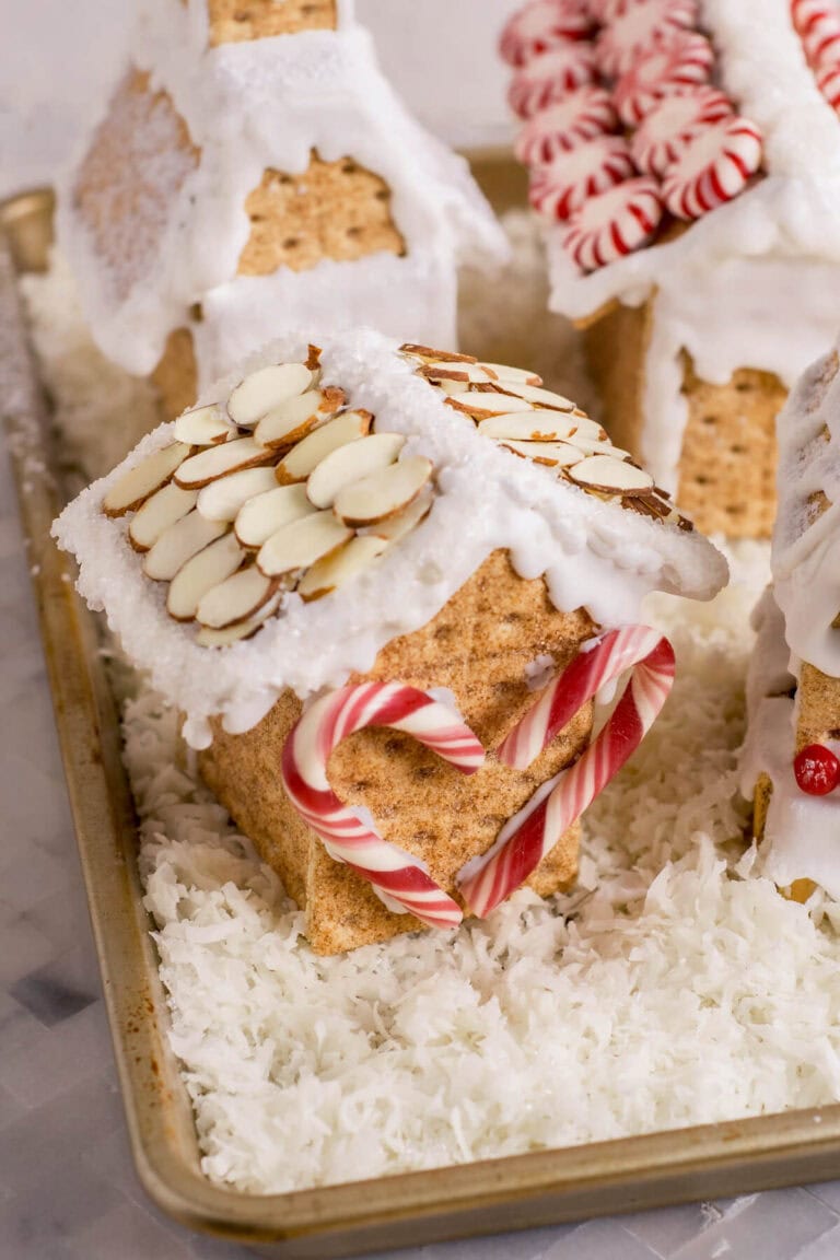 Graham Cracker Gingerbread Houses - Easier than the Classic!