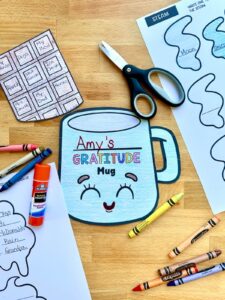 Gratitude Mugs - Free Printable Gratitude Crafts for Kids