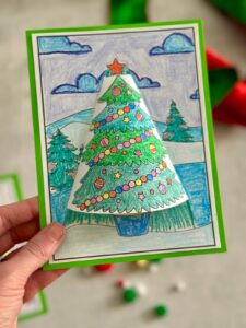 3D Christmas Coloring Pages - 6 Free Printable Sheets - The Savvy Sparrow