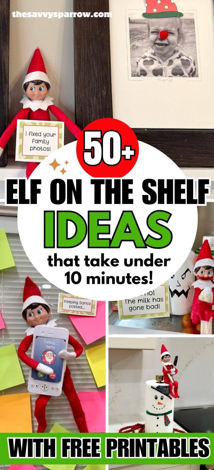 50 Easy Elf on the Shelf Ideas that Take Under 10 Minutes to Set Up!