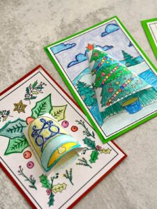 3D Christmas Coloring Pages - 6 Free Printable Sheets - The Savvy Sparrow