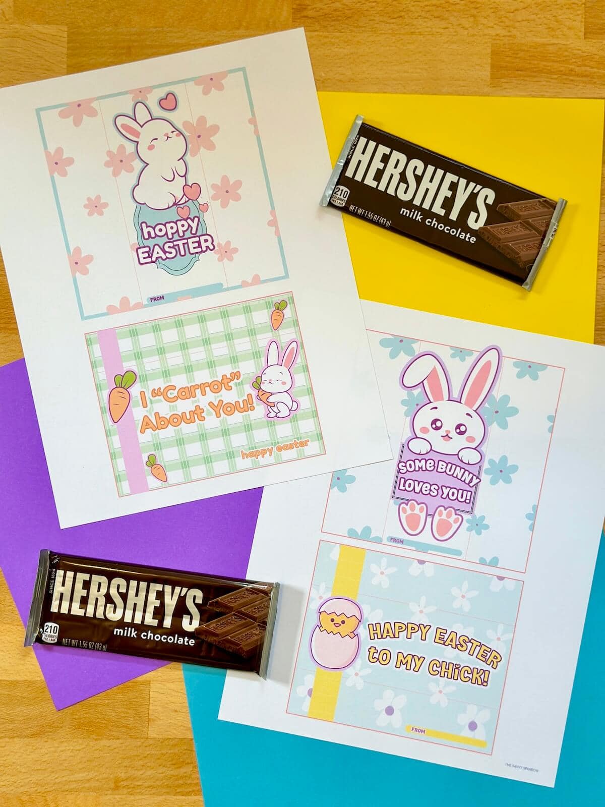 Printable Easter Candy Bar Wrappers (Cheap Easter Gifts)