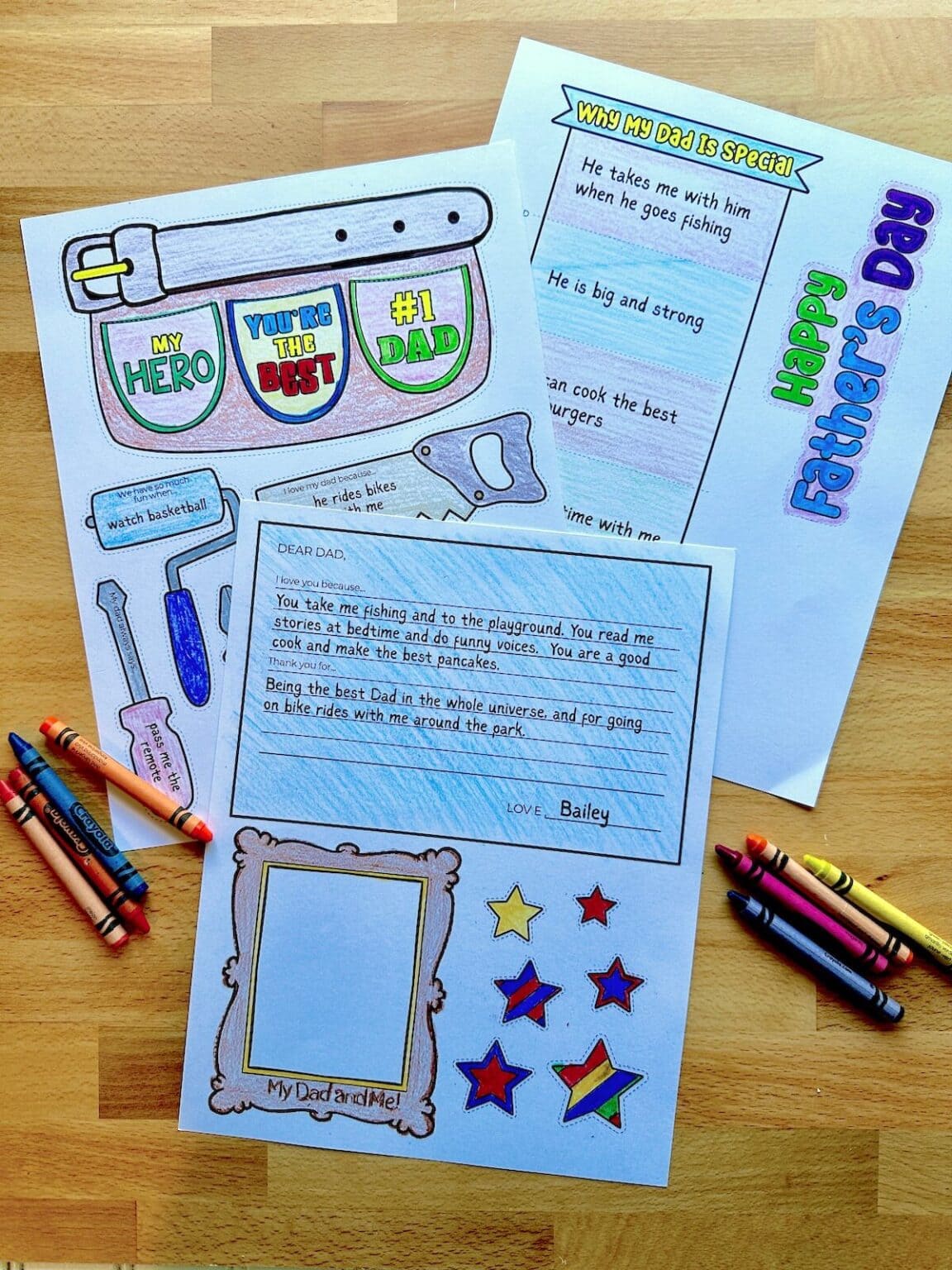 Father's Day Lapbook Craft (Free Printable!)
